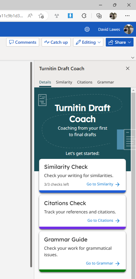 Turnitin Draft Coach | MyPort for Students - University of Portsmouth